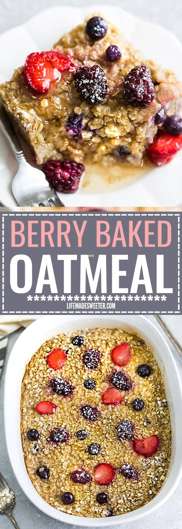 Berry Baked Oatmeal Pinterest