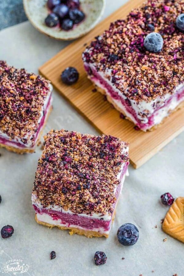 Blueberry Ice Cream Bars + Recipe VIDEO