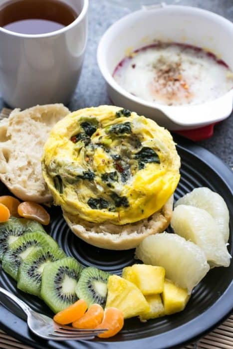 Spinach and Egg Breakfast Sandwich 4